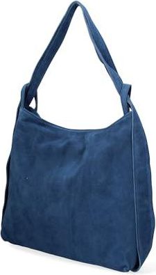 Gave Lux Sac &agrave; bandouli&egrave;re convertible en sac &agrave; dos pour femme en cuir v&eacute;ritable Made in Italy 37x37x9 cm GLX228105423FBG, bleu fonc&eacute;, Taille unique