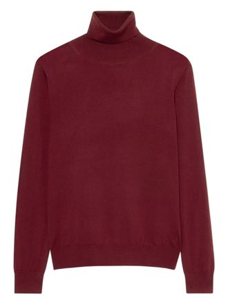 Brooks Brothers pull &agrave; col chemin&eacute;e - Rouge
