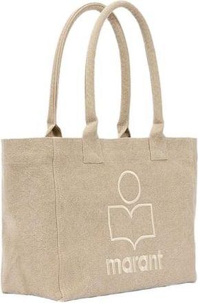 Isabel Marant Sac cabas Yenky Zipped &agrave; logo en coton d&eacute;lav&eacute;