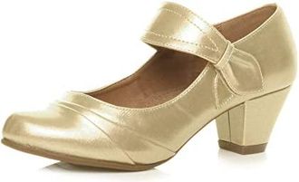 Ajvani Femmes Talon Moyen Babies Chaussures de Confort Escarpins Pointure 5 38