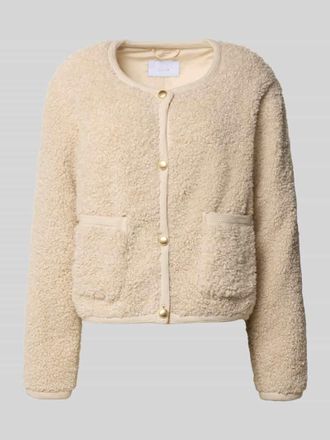 Zabaione Teddyfell Jacke mit Knopfleiste