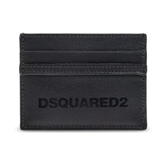 Dsquared2 Homme, Accessoires, Noir, Taille: ONE Size Porte-cartes en cuir