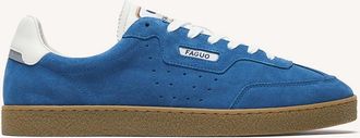 Faguo Baskets cuir su&egrave;de bleu oc&eacute;an
