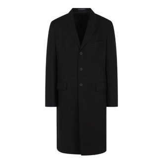 Yohji Yamamoto Homme, Manteaux, Noir, Taille: L Manteaux