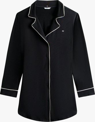 Tommy Hilfiger Chemise de nuit en coton m&eacute;lang&eacute;