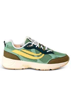 Genesis Herren vegan Sneaker G-Eco 99 Multi Olive Gr&uuml;n Gelb