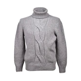 Brunello Cucinelli Homme, Pulls, Gris, Taille: L Pull ras du cou en cachemire