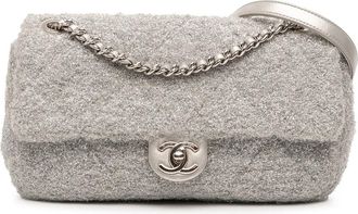 Chanel Hobo Bags - Medium Quilted Lurex Ground Control Pluto Glitter - Gr. unisize - in Silber - für Damen