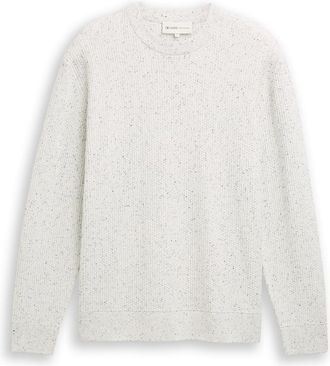 Tom Tailor Herren 1049208 Pullover, 36975-Offwhite Multicolor Neps, M