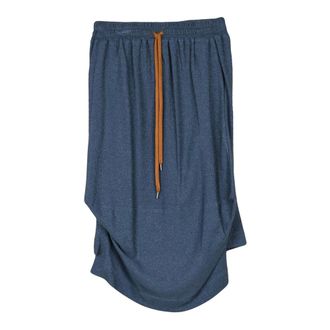 Vivienne Westwood Femme, Jupes, Bleu, Taille: 38 FR Longuette en lam&eacute;