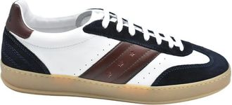 Pantofola D'oro Low-Top Sneaker - Low-Top Sneakers With Navy Suede Overlays - Gr. 40 (EU) - in Rosa - f&uuml;r Damen