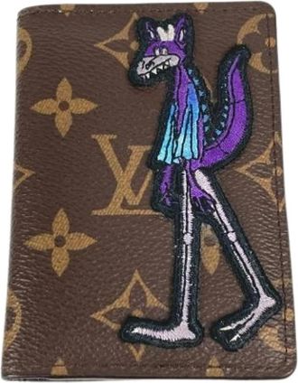 Louis Vuitton unisex, Pre-owned, Brun, Taille: ONE Size Portefeuille en toile Pre-owned