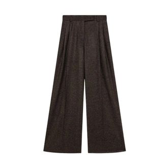 Msgm Msgm - Pantalon large - Femme - Pantalons - Brun - Taille: 38 FR