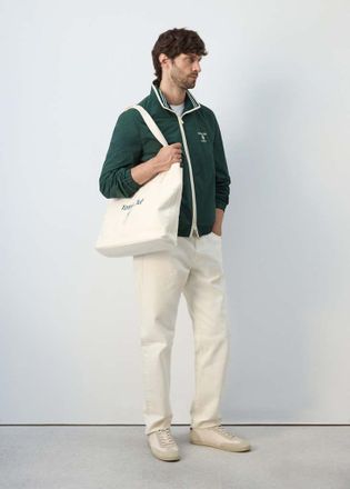 Mango Sac tote avec inscription imprim&eacute;e blanc - Homme - Taille unique - MANGO MAN
