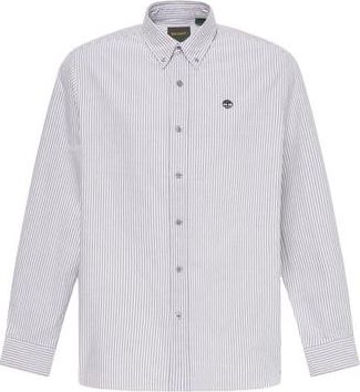 Timberland Chemise droite &agrave; rayures &agrave; logo brod&eacute; en coton