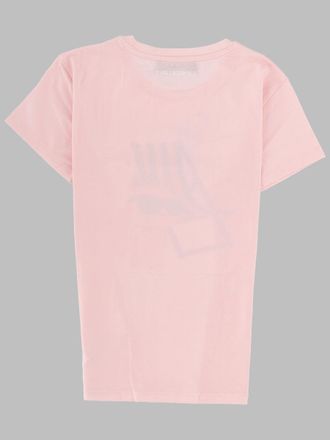 Karl Lagerfeld Cotton-Modal Blend T-Shirt - Pink