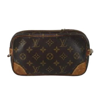 Louis Vuitton Pochette en toile Pre-owned - Femme - Pre-owned - Brun - Taille: ONE Size
