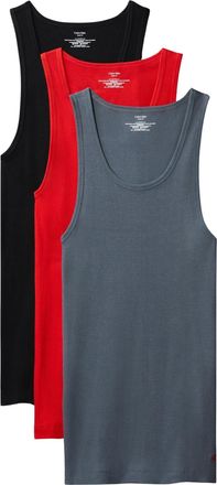 Calvin Klein Herren 3er Pack Tank Tops aus Baumwolle, Mehrfarbig (Turbulence/Adrenaline Rush/Black), M
