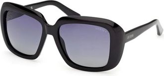 Guess Femme, Accessoires, Noir, Taille: 55 MM Lunettes de soleil carr&eacute;es
