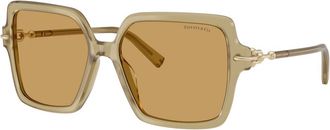 Tiffany & Co. unisex, Accessoires, Brun, Taille: 57 MM Square Lunettes de soleil