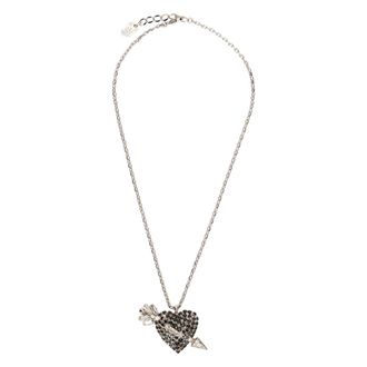 Red Valentino Femme, Accessoires, Gris, Taille: ONE Size Heart Pendant Necklace