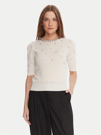 Kaos Pullover RI1KT021 &Eacute;cru Regular Fit