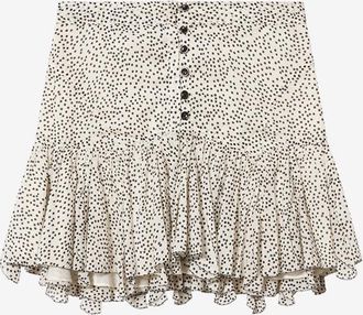 Isabel Marant Jupe Daneen - Femme - &Eacute;cru Et Noir - Taille34 - Marant &Eacute;toile