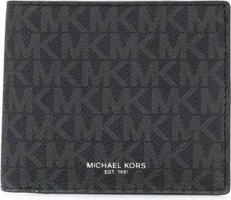 Michael Kors Homme, Accessoires, Noir, Taille: ONE Size Greyson Logo Slim Billfold Wallet