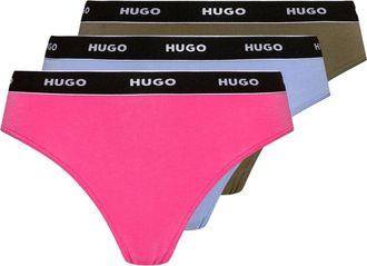 HUGO BOSS Baumwolle Elastischer Bund Dreierpack Multicolor - - Underwear - Damen - Mehrfarbig - M