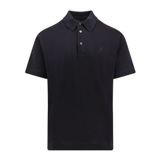 Givenchy Piqu&eacute;-Baumwoll Poloshirt - - Tops - Herren - Schwarzk - M