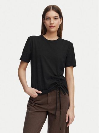 French Connection T-Shirt 76QZA Schwarz Relaxed Fit