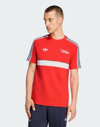 adidas Union berlin originals t-shirt en rouge vif