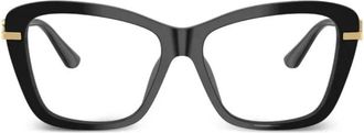 Dolce & Gabbana Femme, Accessoires, Noir, Taille: 55 MM Eyeglasses