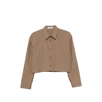 Eleh Cropped Checked Shirt