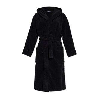 Moschino Bademantel mit Kapuze - - Nightwear & Lounge - Damen - Schwarzk - M