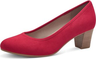 Jana Damen Pumps mit Blockabsatz Vegan, Rot (Red), 41 EU