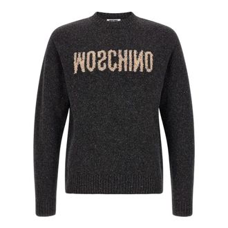 Moschino Rundhals-Pullover - - Knitwear - Herren - Grau - XL
