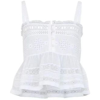 Isabel Marant Wei&szlig;er Denys Top - - Tops - Damen - Wei&szlig; - L