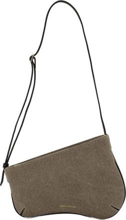 Manu Atelier Mini Curve Hobo Sac Manu Atelier Grey / Black Denim