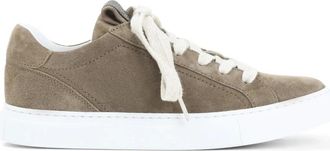 Brunello Cucinelli Femme, Chaussures, Brun, Taille: 37 1/2 EU Suede Leather Baskets