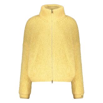 Herno Mohair Rei&szlig;verschluss Cardigan - - Knitwear - Damen - Gelb - M