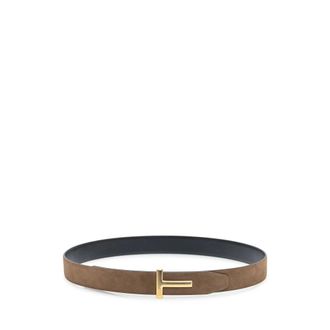 Tom Ford Homme, Accessoires, Brun, Taille: 110 CM Ceinture &agrave; boucle T
