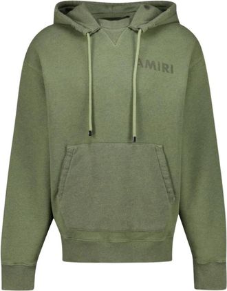 Amiri Homme, Sweatshirts et sweats &agrave; capuche, Vert, Taille: L Stencil SweaT-shirt