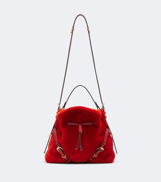 Givenchy Bucket Bag Voyou Bucket Small aus Shearling