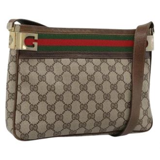 Gucci Pre-owned Vintage GG Canvas Schultertasche - - Pre-owned - Damen - Beige - ONE SIZE