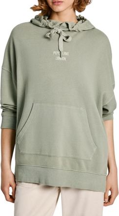 Pepe Jeans London Damen Evelina Hooded Sweatshirt, Green (Washed Green), M