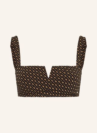 HUGO BOSS Bandeau-Bikini-Top B Monogram schwarz