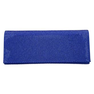 Gedebe Gedebe, Femme, Sacs, Bleu, Taille: ONE Size Sac Clutch Satin Strass
