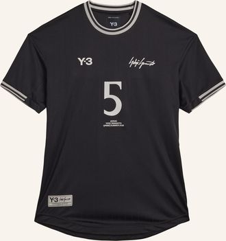 Yohji Yamamoto Y-3 Jude Bellingham Fussballtrikot, Kurz&auml;rmelig schwarz