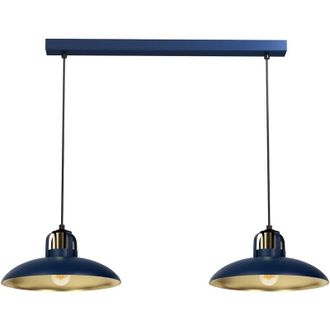 Milagro Suspension FELIX BLEU MARINE/OR 2xE27